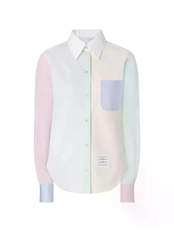 Thom Browne Funmix Poplin Shirt - Neutrals