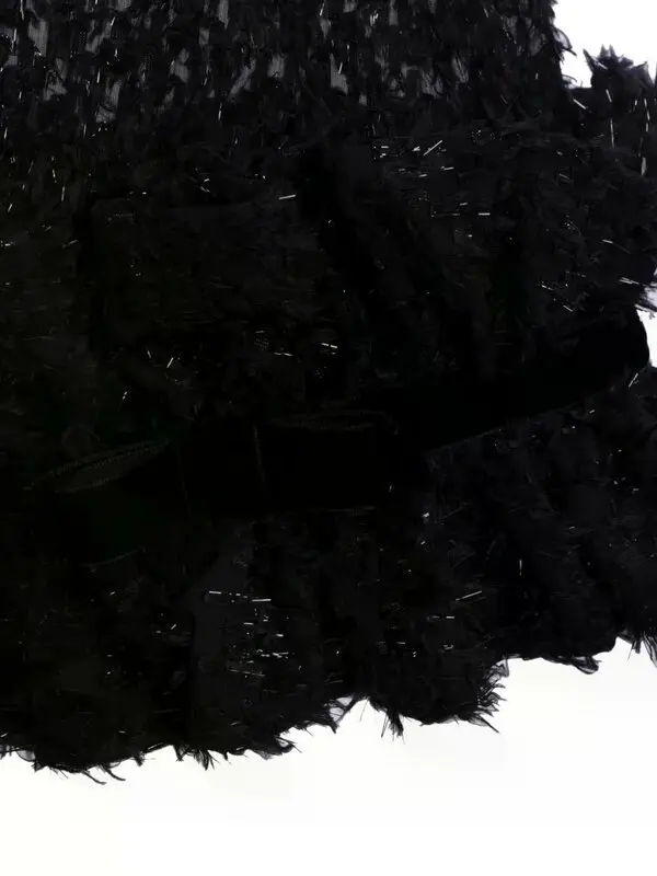 Noir Kei Ninomiya Ruffled Frayed Coat