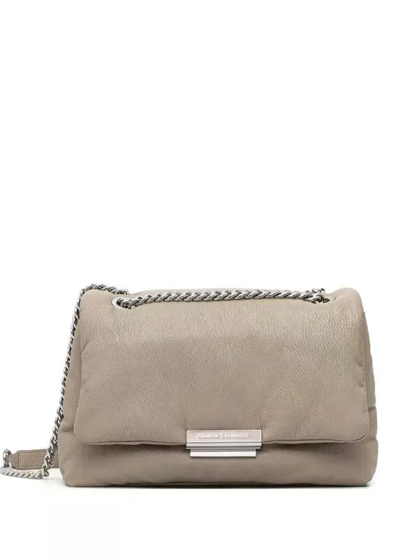 Armani Exchange Quilted Leather Shoulder Bag - Neutrals