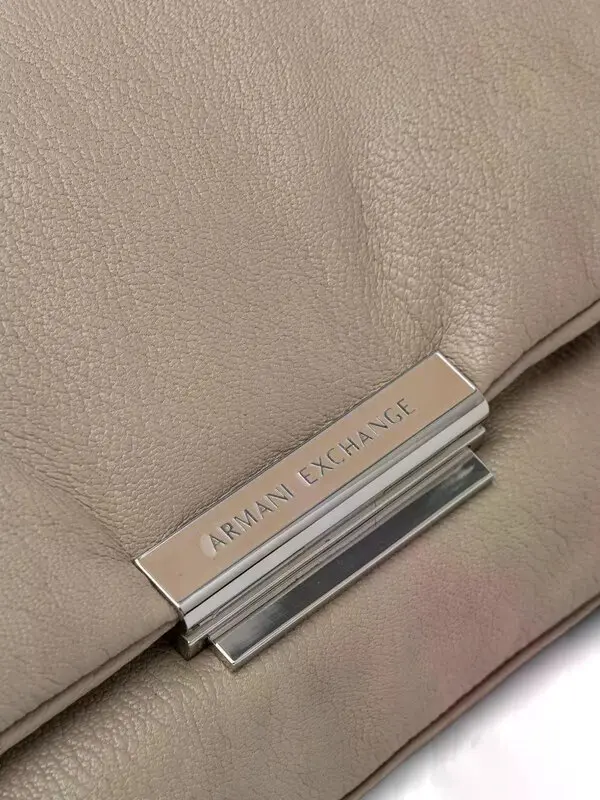 Armani Exchange Quilted Leather Shoulder Bag - Neutrals