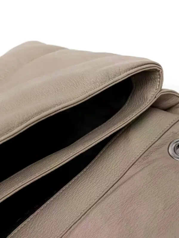 Armani Exchange Quilted Leather Shoulder Bag - Neutrals