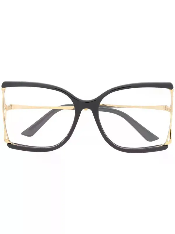 Gucci Oversized Square-frame Sunglasses - Black