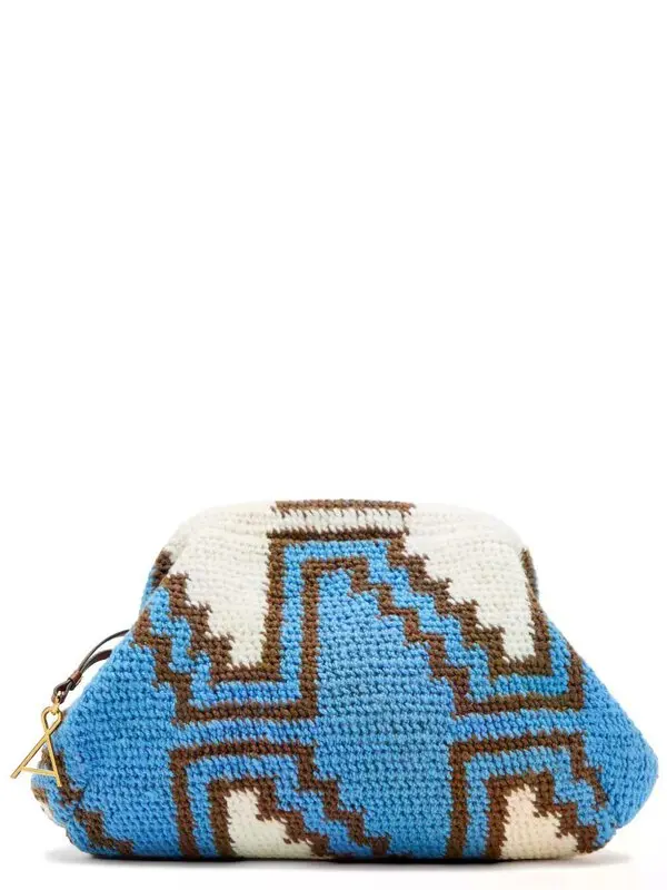 AMONG Bilum Geometric Crochet Clutch Bag