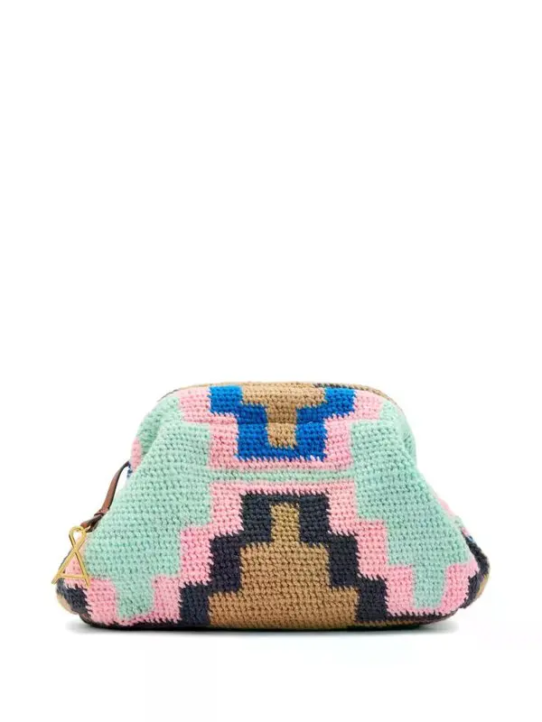 AMONG Bilum Geometric Crochet Clutch Bag