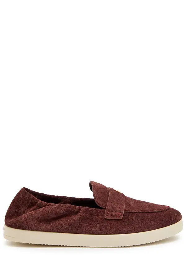 Tory Burch Ballet Sport Suede Loafers - Brown