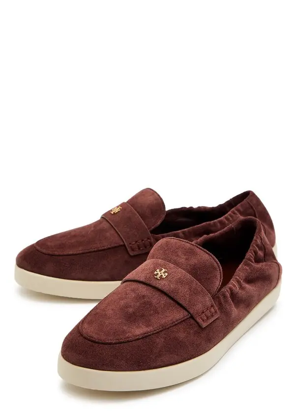 Tory Burch Suede Ballet Sport Loafers - Brown