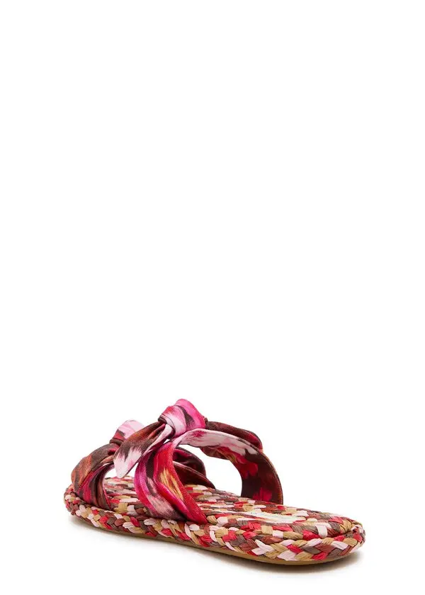 Zimmermann Carousel Printed Raffia Sliders