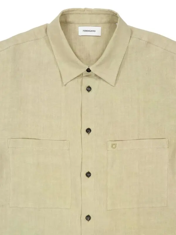 FERRAGAMO Button-up Patch-pocket Shirt