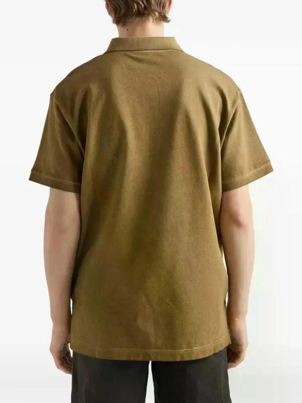 Prada Garment-dyed Cotton Polo Shirt - Brown