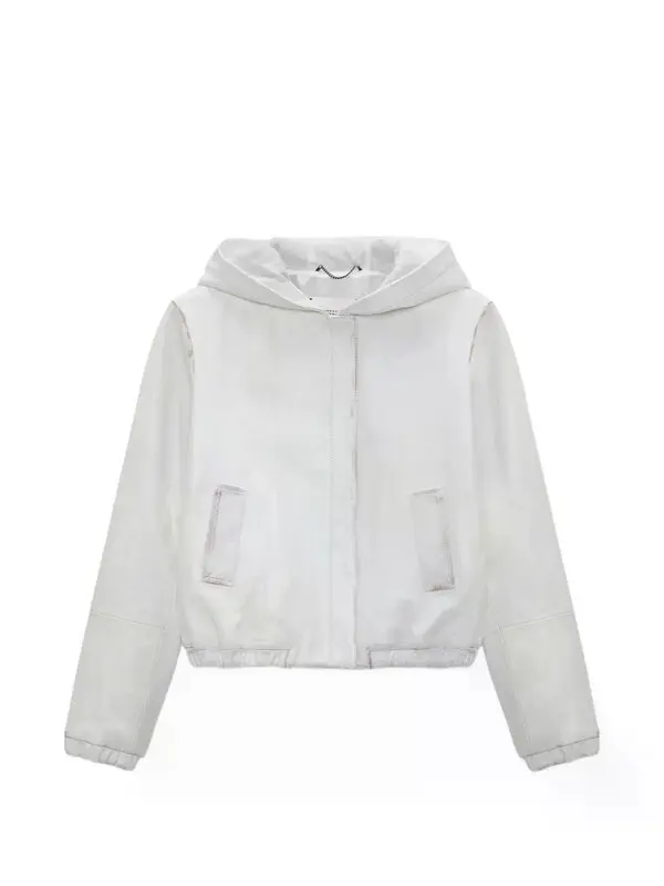 Dorothee Schumacher Hooded Leather Jacket