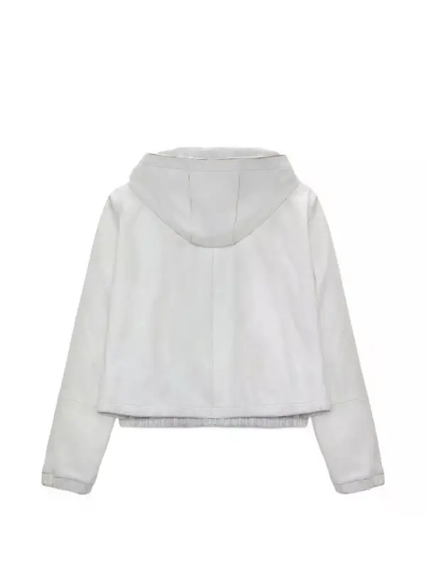 Dorothee Schumacher Hooded Leather Jacket