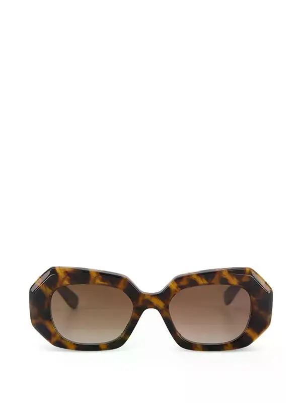 EMMANUELLE KHANH Dixie Geometric Sunglasses - Brown