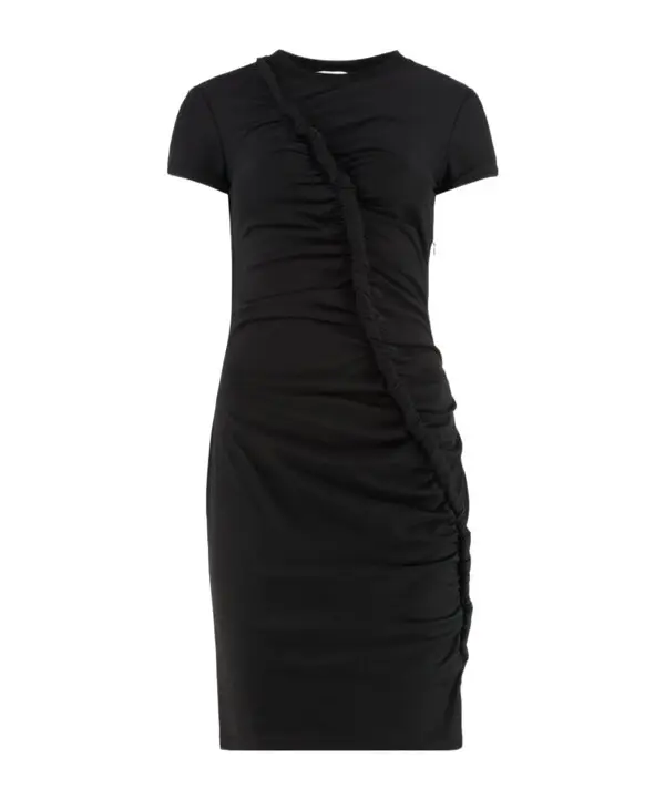 Alexander McQueen Gathered Detailed Mini Dress