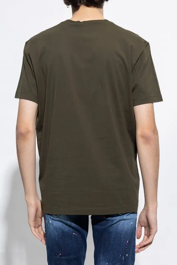 Dsquared2 Logo Plaque Crewneck T-shirt - Green