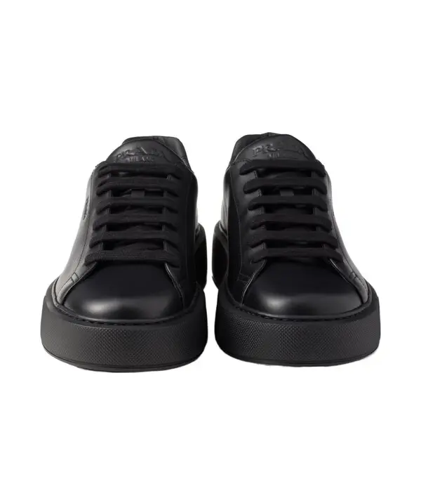 Prada Leather Lace Up Sneakers