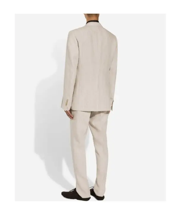 Dolce & Gabbana Tailored Linen Trousers - Beige