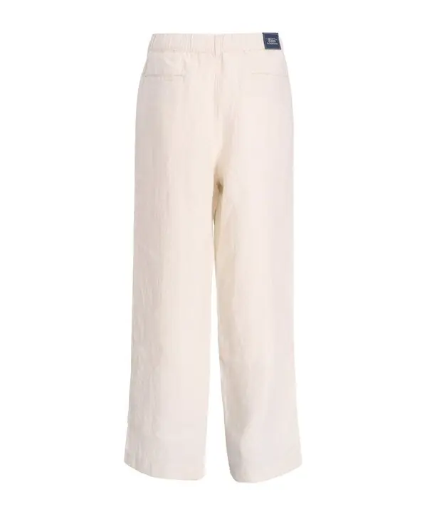 Polo Ralph Lauren Drawstring Linen Trousers - White