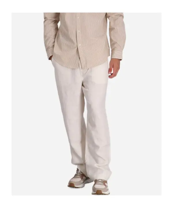 Polo Ralph Lauren Drawstring Linen Trousers - White