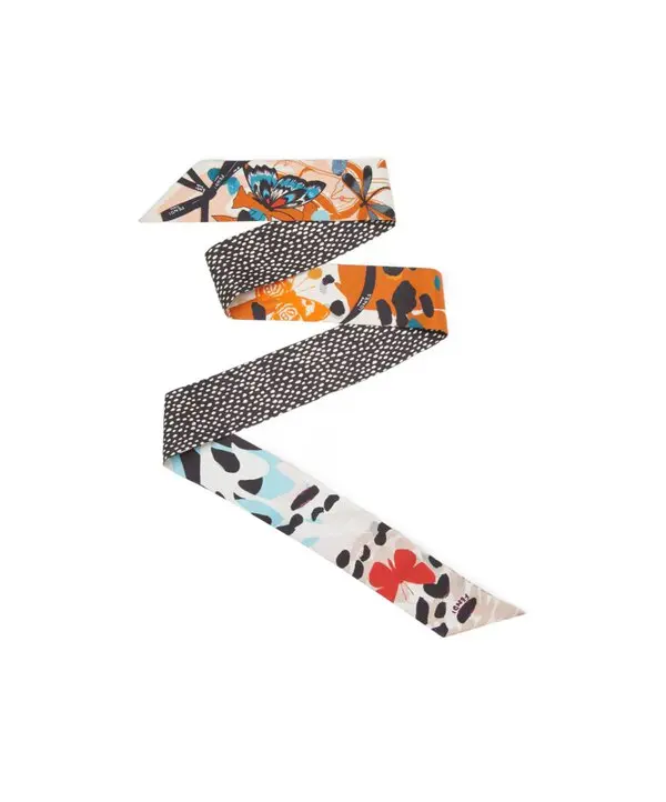 Fendi Polka-dot Graphic Scarf - Multicolor