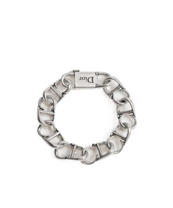 Dior Cd Icon Chain Link Bracelet - Gray