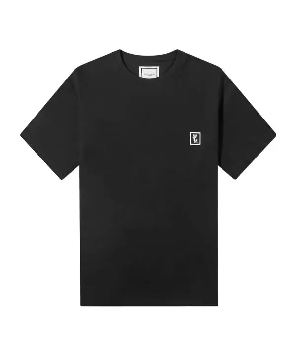 WOOYOUNGMI Logo-patch Cotton T-shirt - Black