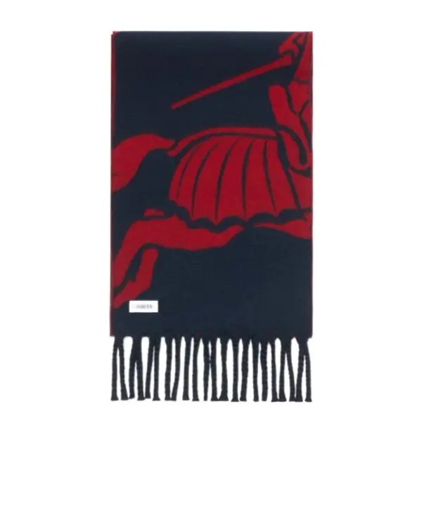 Burberry Reversible Knight Wool Scarf