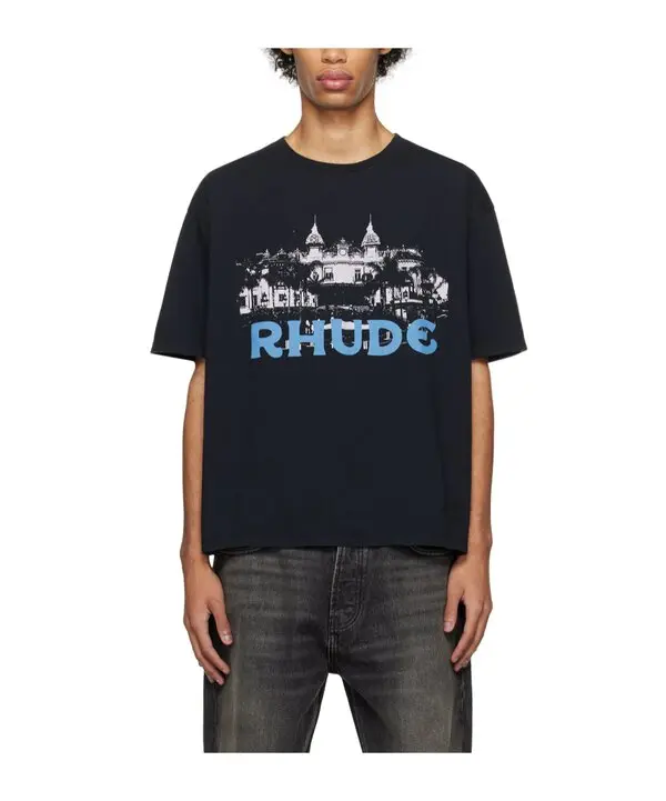 Rhude Logo Printed T-shirt