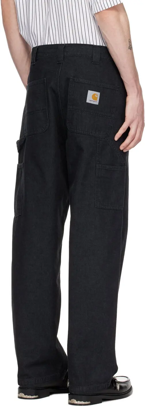 Carhartt Work In Progress Og Single Knee Jeans - Black