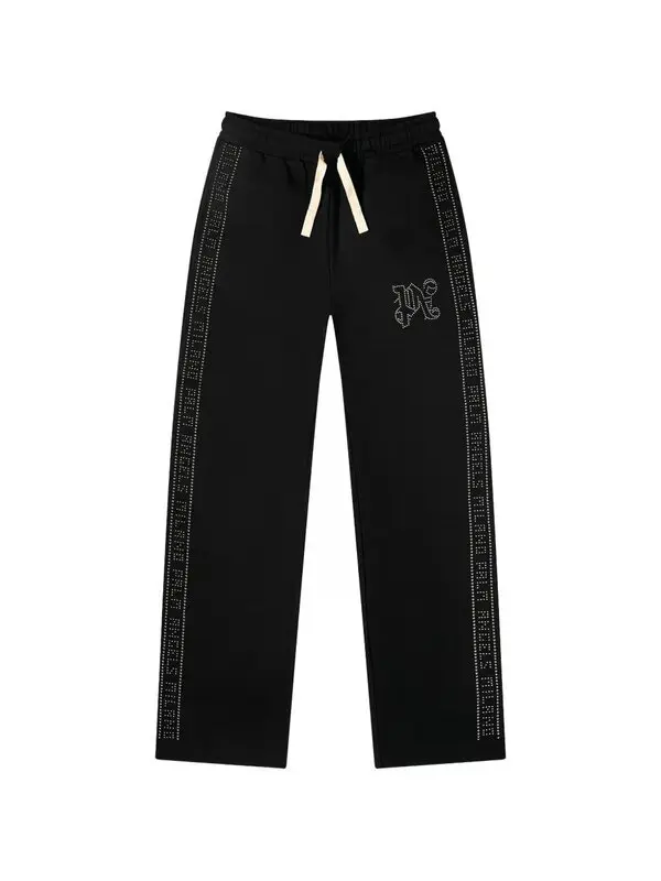 Palm Angels Logo Stripe Trousers - Black