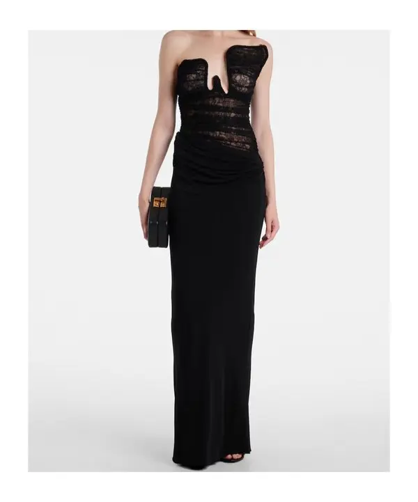 Christopher Esber Salacia Draped Gown - Black