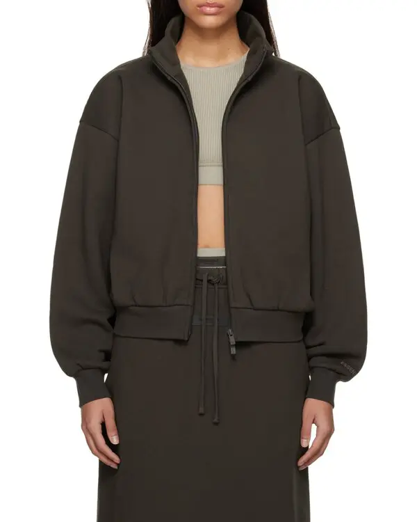 Fear Of God Zip Up Long Sleeve Jacket - Black