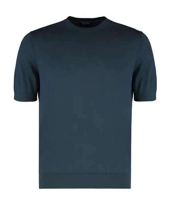 Zegna Short-sleeved Sweater - Blue