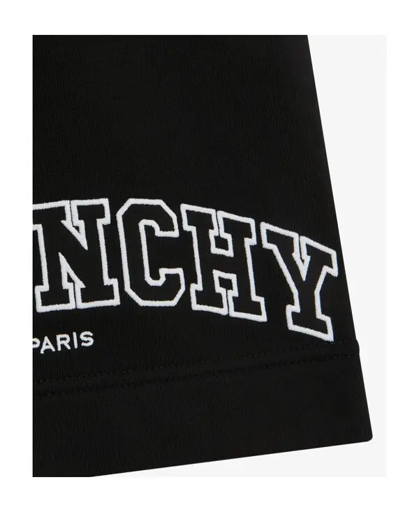 Givenchy Logo Embroidered Elastic Waist Shorts