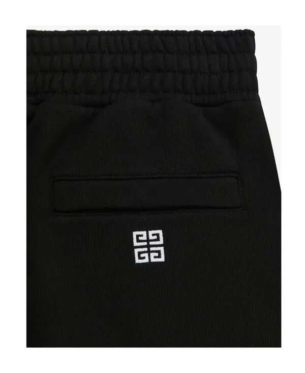 Givenchy Logo Embroidered Elastic Waist Shorts