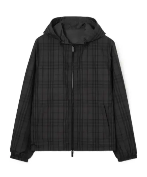 Burberry Reversible Check Hooded Jacket
