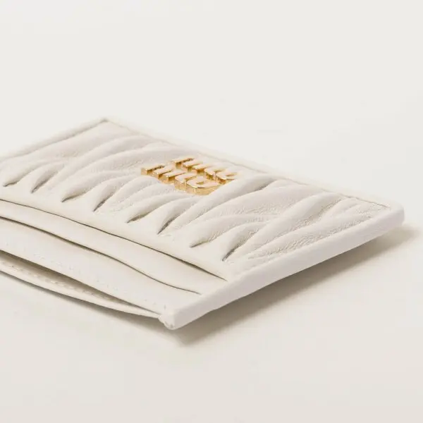 Miu Miu Matelassé Nappa Leather Card Holder
