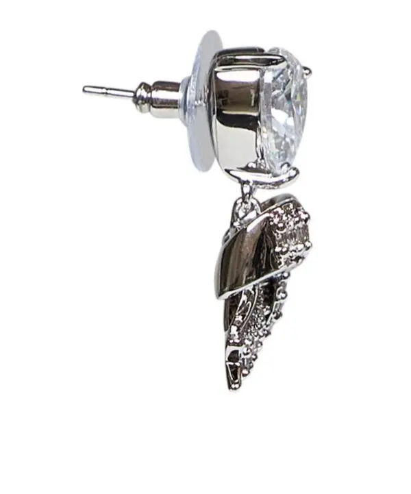 SELF-PORTRAIT Embellished Bow Pendant Earrings