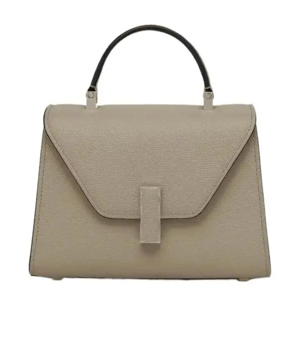VALEXTRA Grained-leather Crossbody Bag - Nude