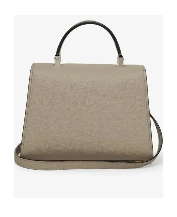 VALEXTRA Grained-leather Crossbody Bag - Nude