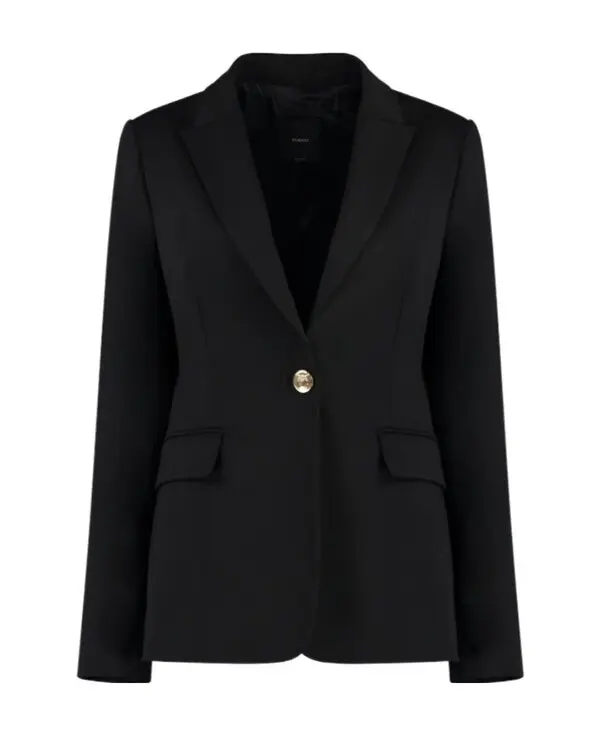 Pinko Single-breasted Blazer - Black