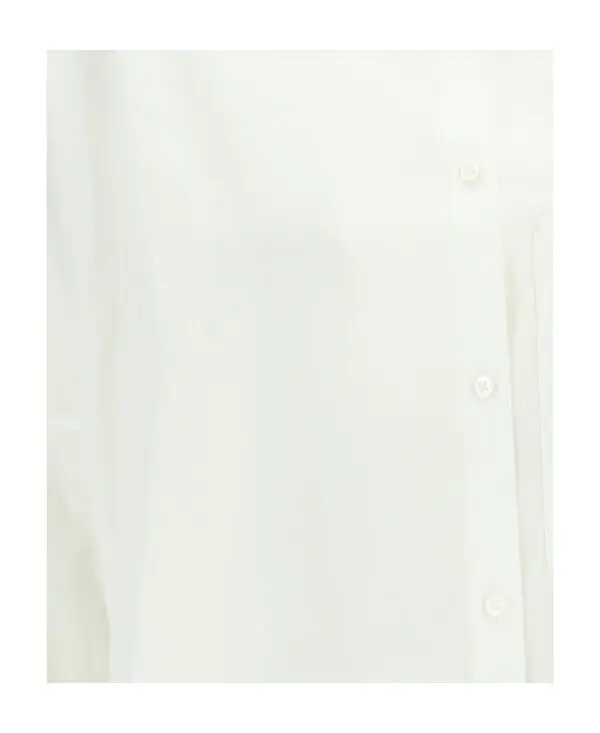 JIL SANDER Long-sleeved A-line Shirt Dress With Logo Detail