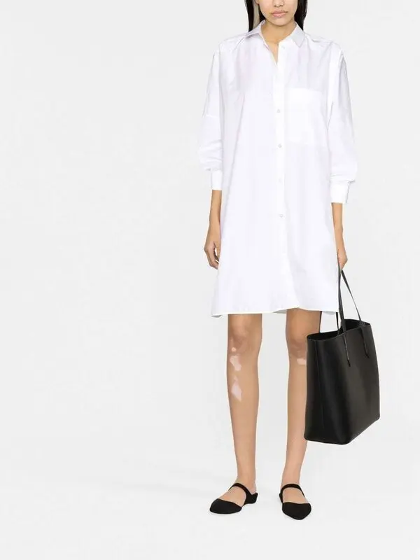 JIL SANDER Long-sleeved A-line Shirt Dress