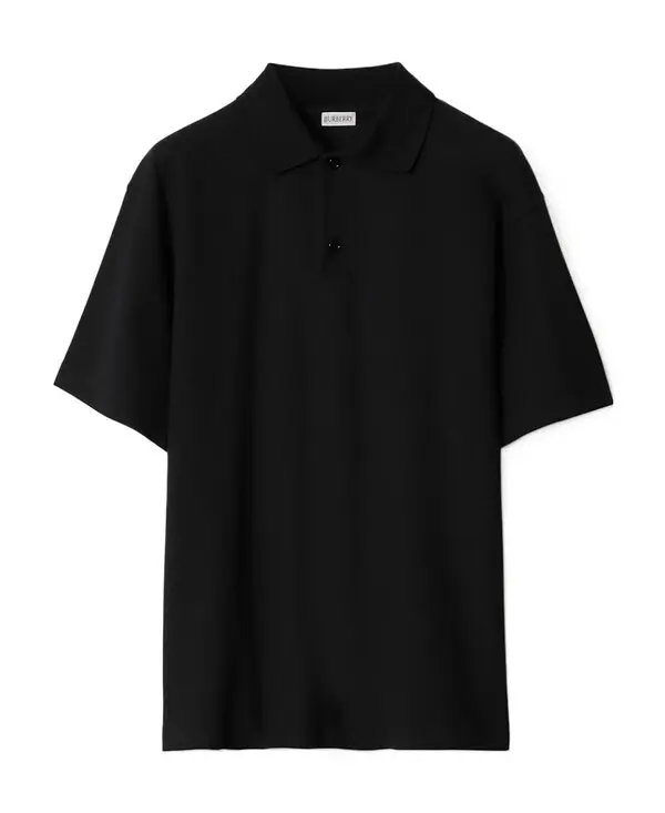 Burberry Short-sleeve Polo Shirt - Black