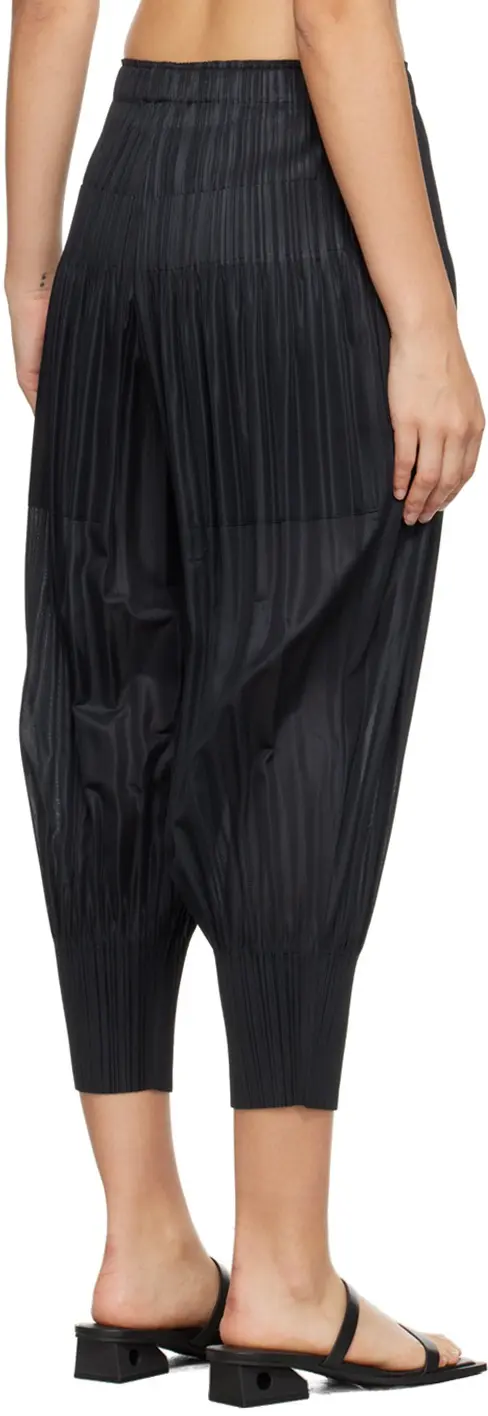 PLEATS PLEASE BY ISSEY MIYAKE Pleated Elastic Waist Pants