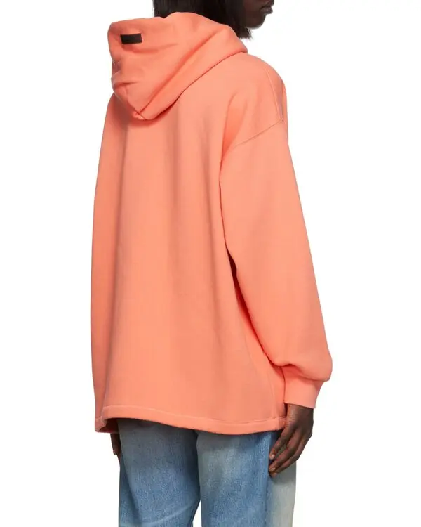 Fear Of God Logo-print Cotton Hoodie - Pink