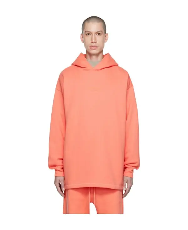 Fear Of God Logo-print Cotton Hoodie - Pink