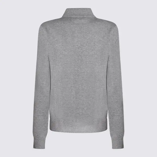 Miu Miu Long Sleeve Button-up Cardigan With Collared Neck