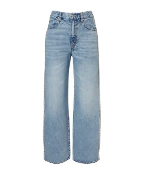 FRAME Crocheted Wide-leg Jeans