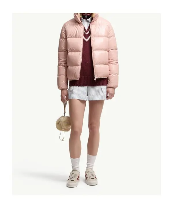 Moncler Abbadia Logo Patch Zip-up Jacket