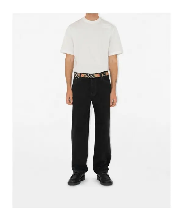 Burberry Check-pattern Buckle Belt